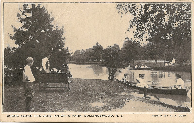 Scene Along the Lake, Knights Park, Collingswood, NJ [800×507 ...