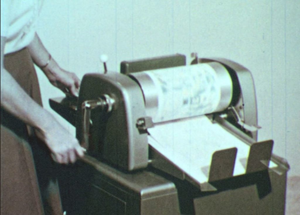 1950s mimeograph machine – Historical Society of Riverton, NJ